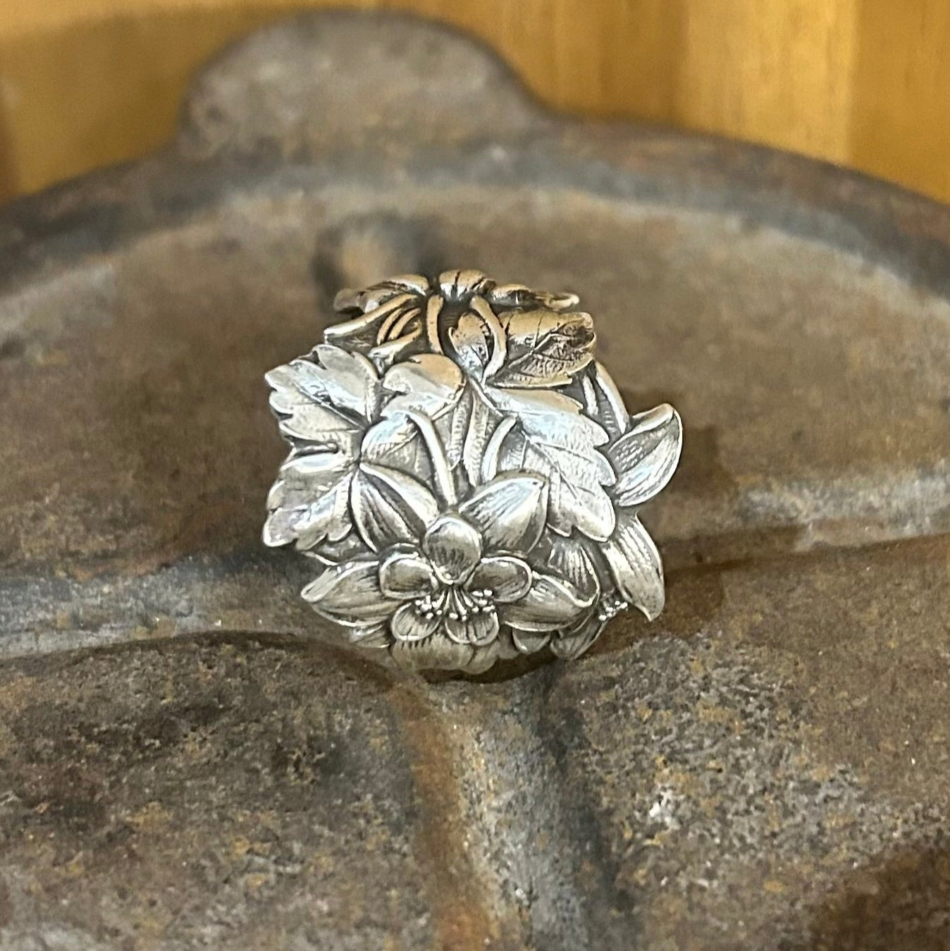 Sterling Silver Floral Ring – Molly Made