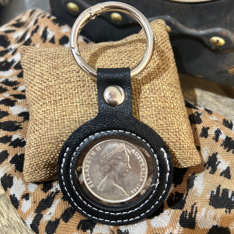 1966 Round 50c Coin Key Tag — A Rare Piece of Australian History You C ...